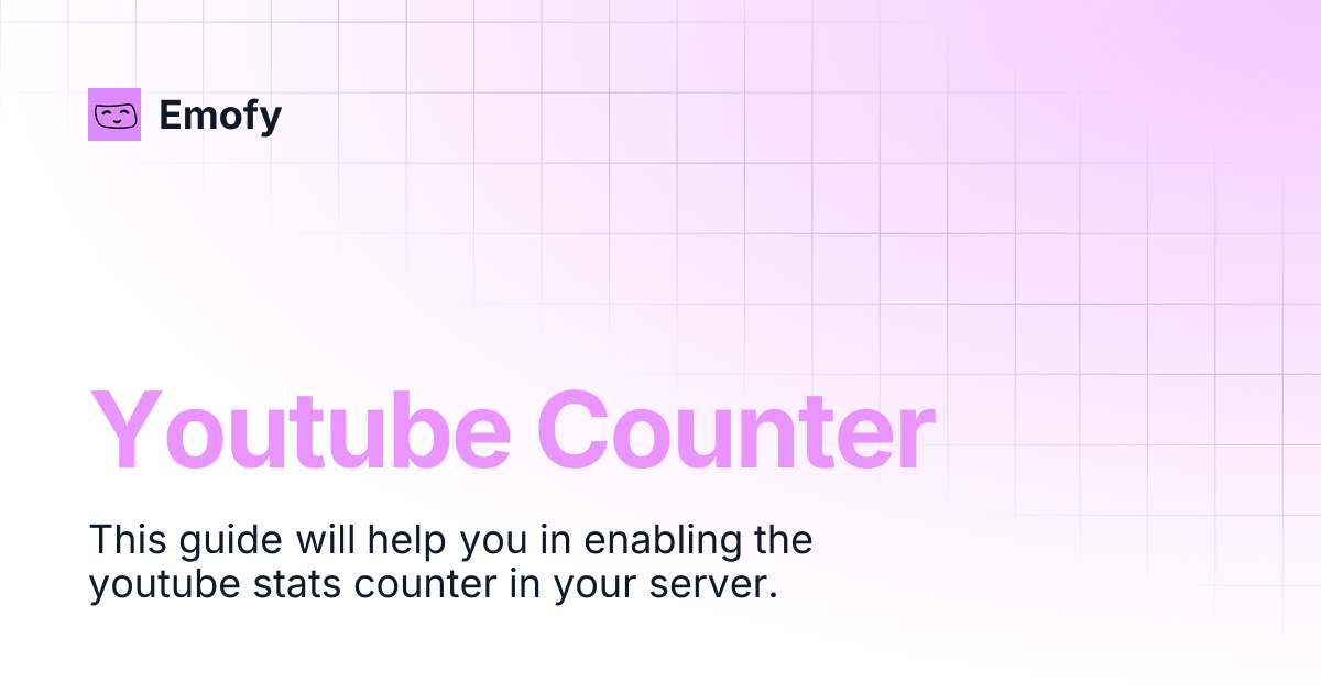 Youtube Counter | Emofy